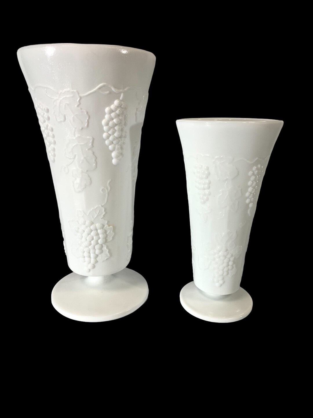 Colony Glass Golden Harvest Milk Glass Trumpet Vase | Choose From: 7 ...