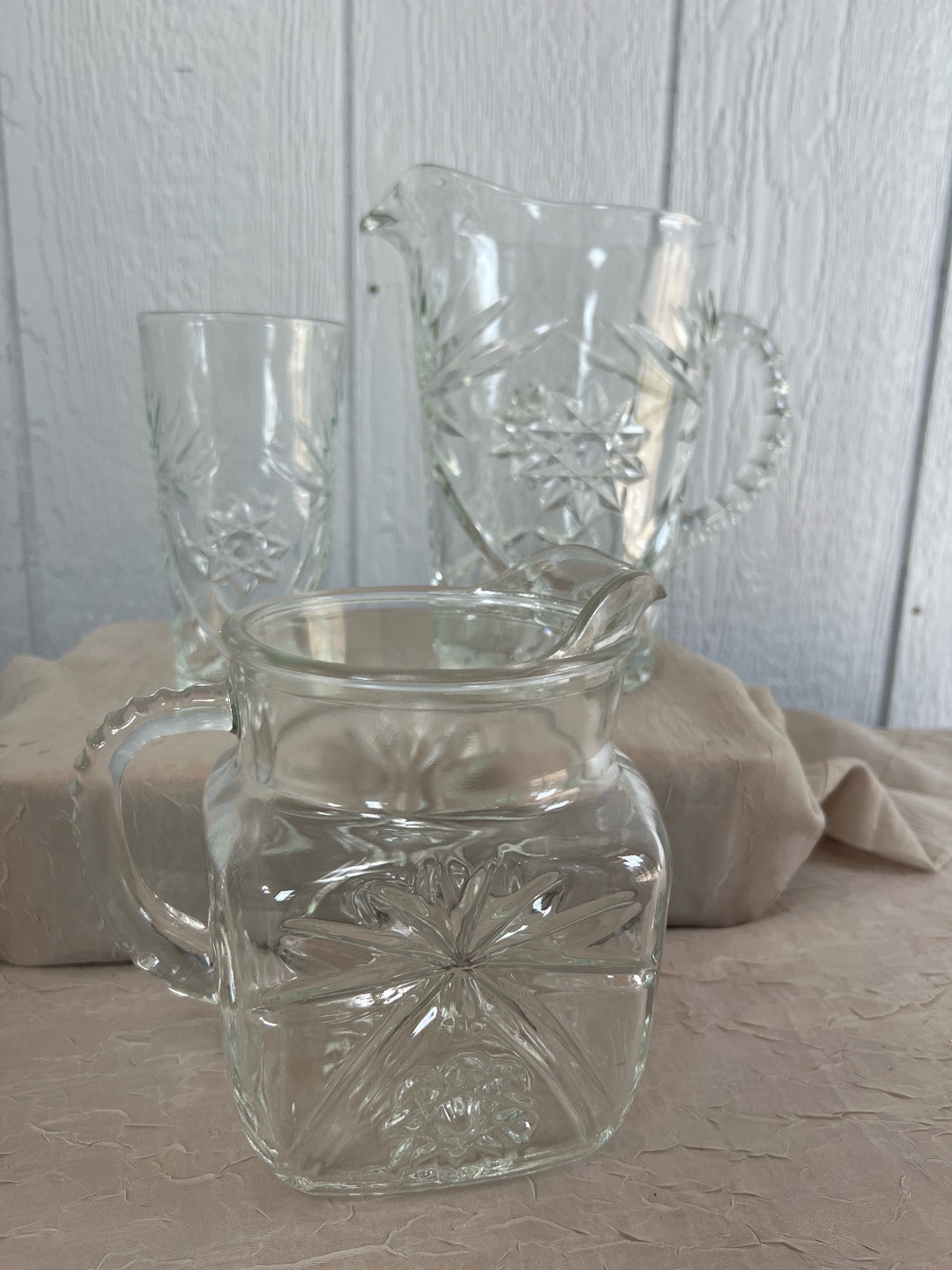 Vintage Anchor Hocking Pres-cut Star of David Clear Serving | Choose ...