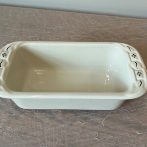 Vintage Longaberger Pottery Woven Traditions Classic Blue Bakeware ...