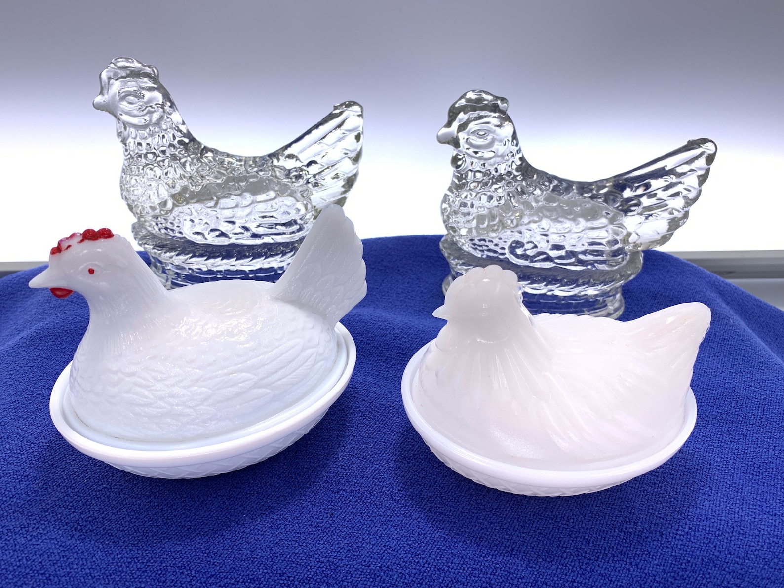 Vintage Glass Hen on Nest I Choose From: Indiana Glass Mystery Hen ...