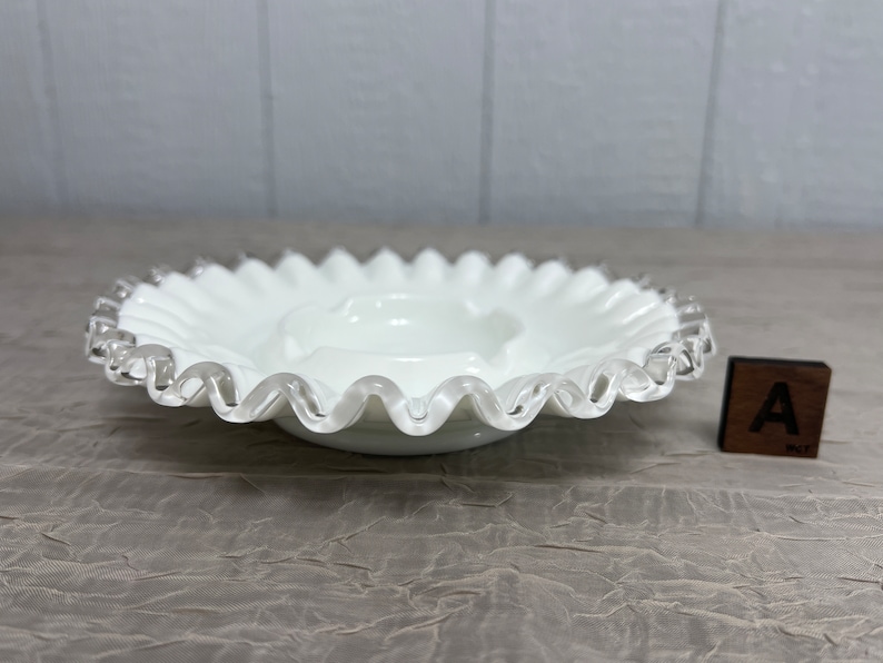 Vintage Fenton Ash Tray | Choose From: Silver Crest Ashtray 7737-SC or ...