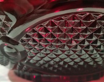 Avon Cape Cod 1876 Collection Vintage Dinnerware Ruby Red Glassware ...