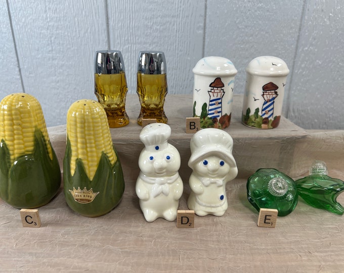 Pillsbury Doughboy Salt Pepper Shaker Set Benjamin and Medwin Vintage ...