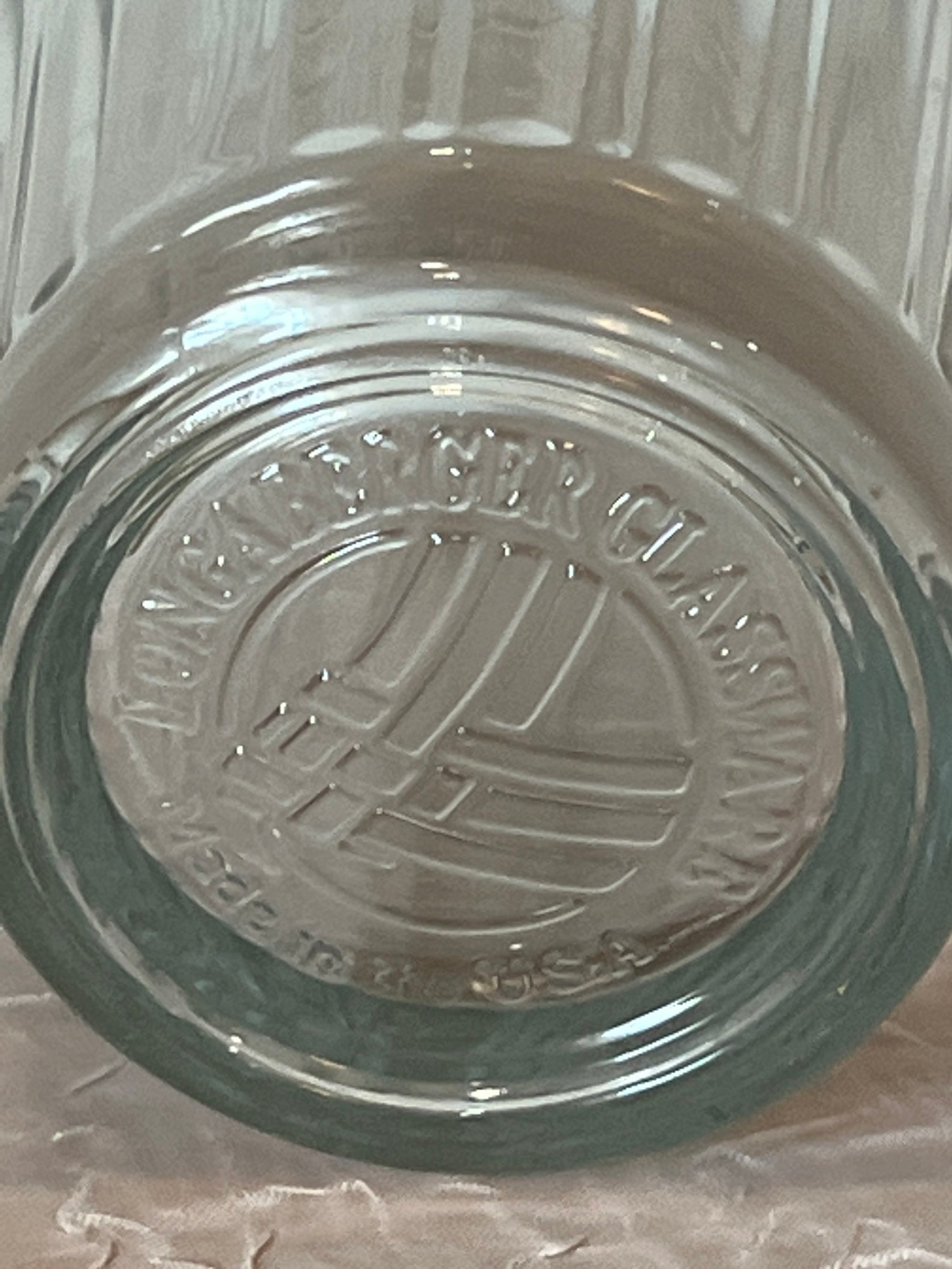 Longaberger Woven Traditions Glass - Flat Tumbler Drinking Glass ...