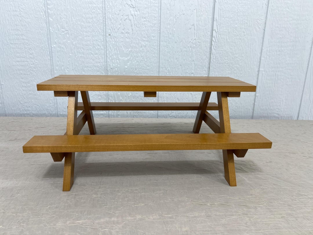 Vintage Longaberger Collectors Club Wooden Picnic Table Display | Great ...