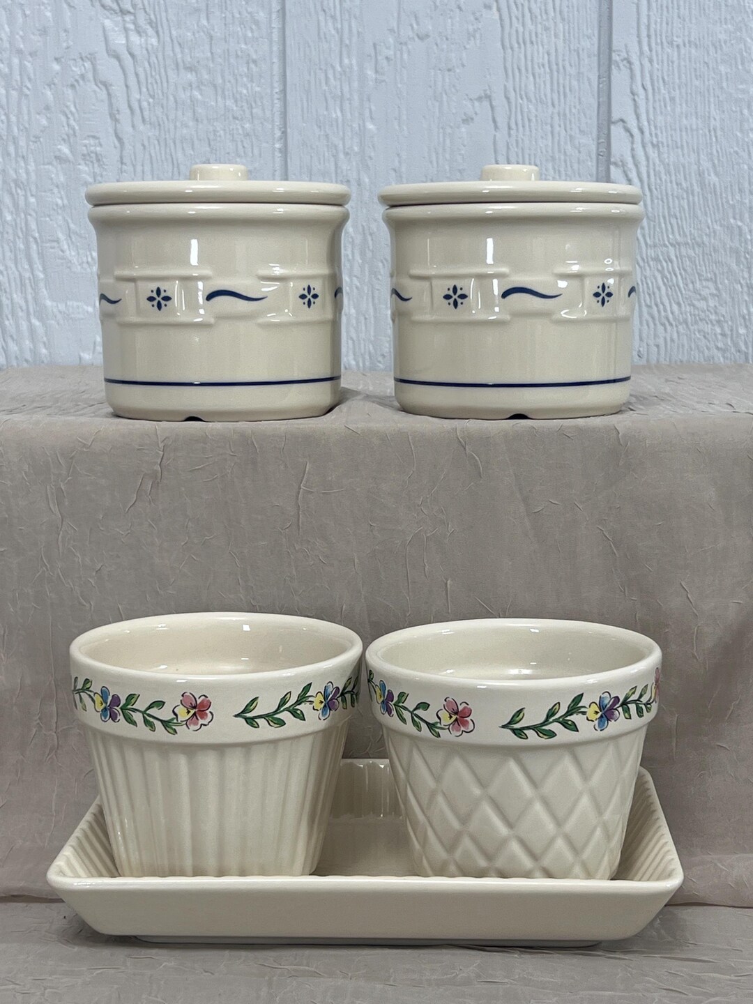 Vintage New in Box Longaberger Pottery | Choose From: Set of 2 ...