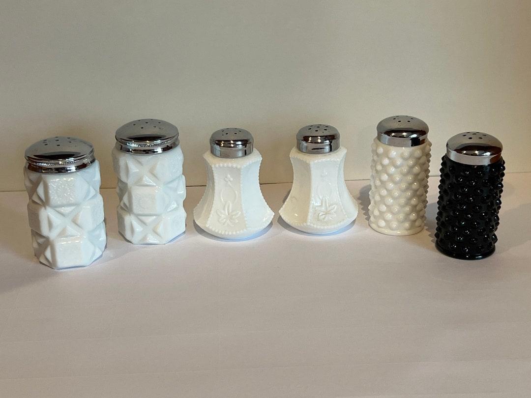 Milk Glass Hobnail Salt & Pepper Shakers Choose From: West Moreland Old ... Milk Glass Hobnail Salt & Pepper Shakers Choose From: West Moreland Old ...