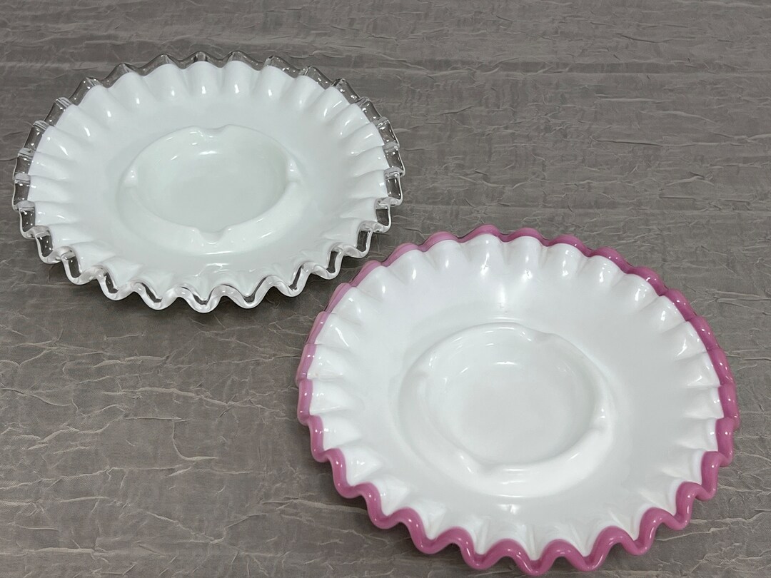 Vintage Fenton Ash Tray | Choose From: Silver Crest Ashtray 7737-SC or ...