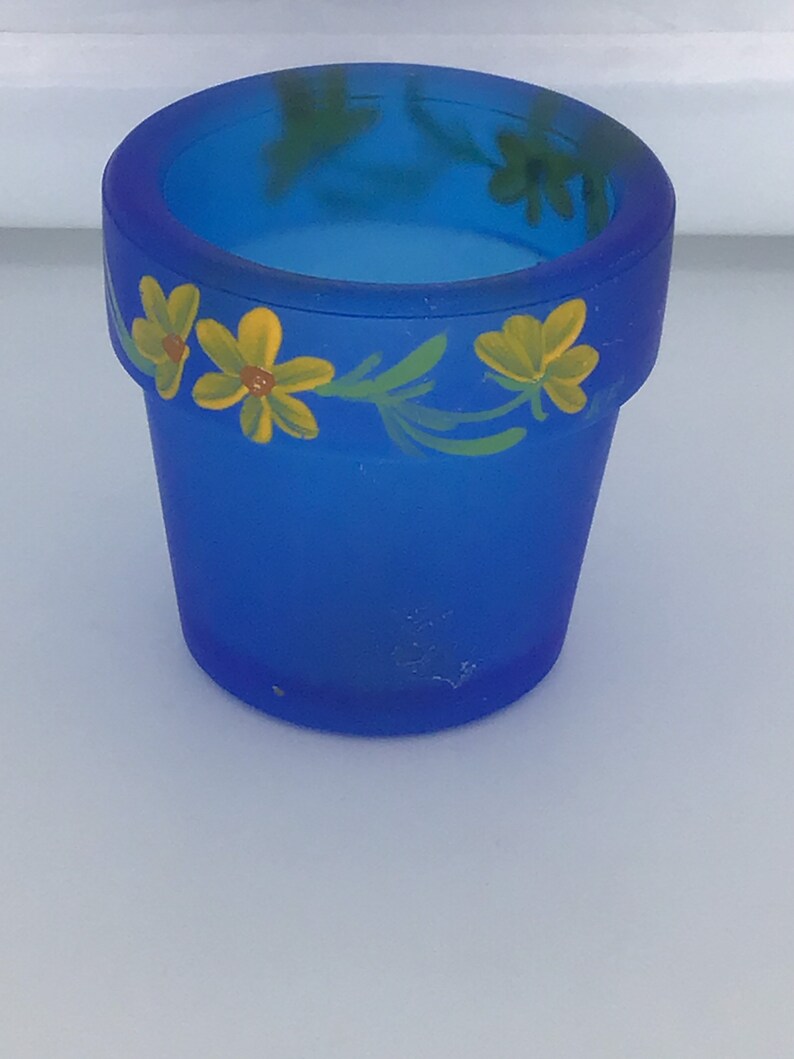 Confederate Glass Satin Hand-painted Candle Votive/toothpick - Etsy