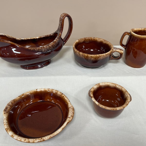 Brown Drip Pottery - Etsy