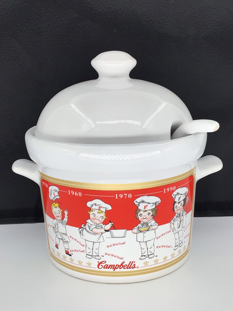 Vintage Campbell's Soup Tureen, Cover, & Ladle by Houston Harvest Gift ...