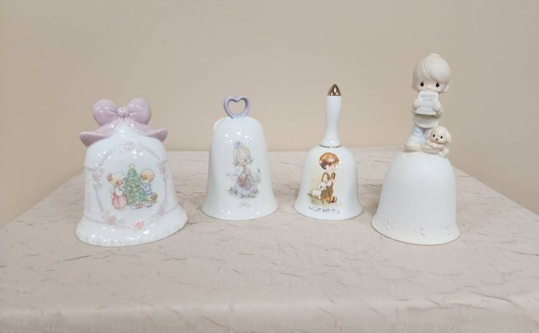 Enesco Precious Moment Porcelain Bell | Choose From: Christmas Tree ...