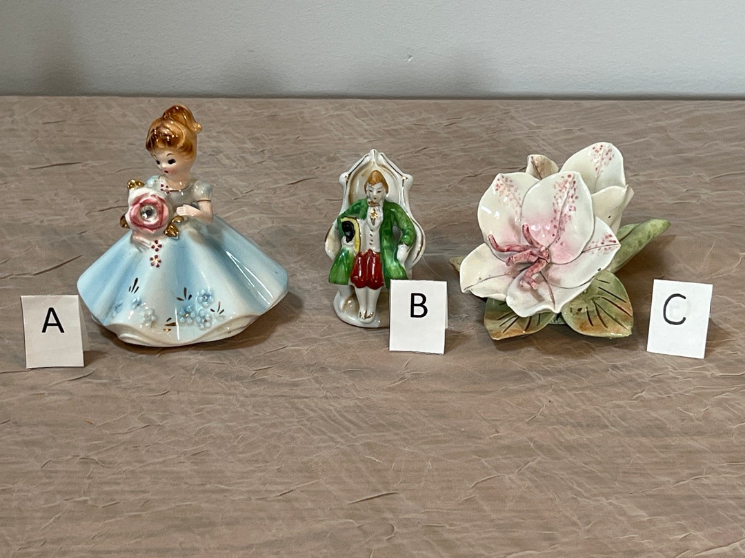 Vintage Porcelain I Choose From: Joseph Originals Girl in Blue Dress ...