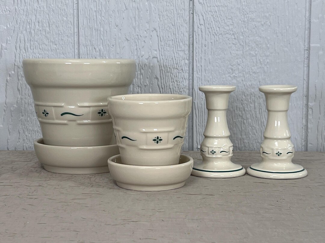 Longaberger Woven Traditions Pottery Heritage Green Decor | Choose From ...