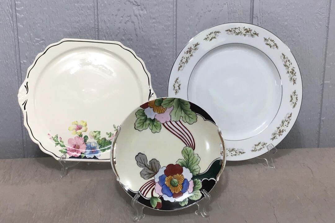 Vintage Porcelain Plate | Choose From: Japan 2-handle Plate, Harker ...