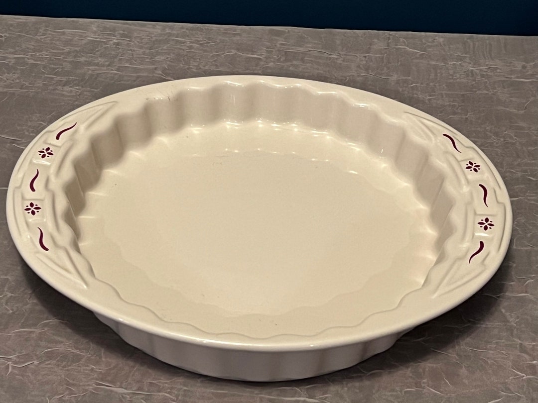 Vintage Longaberger Pottery Woven Traditions Red Bakeware Pieces ...