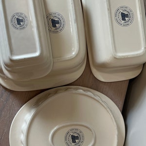 Vintage Longaberger Pottery Woven Traditions Classic Blue Bakeware ...