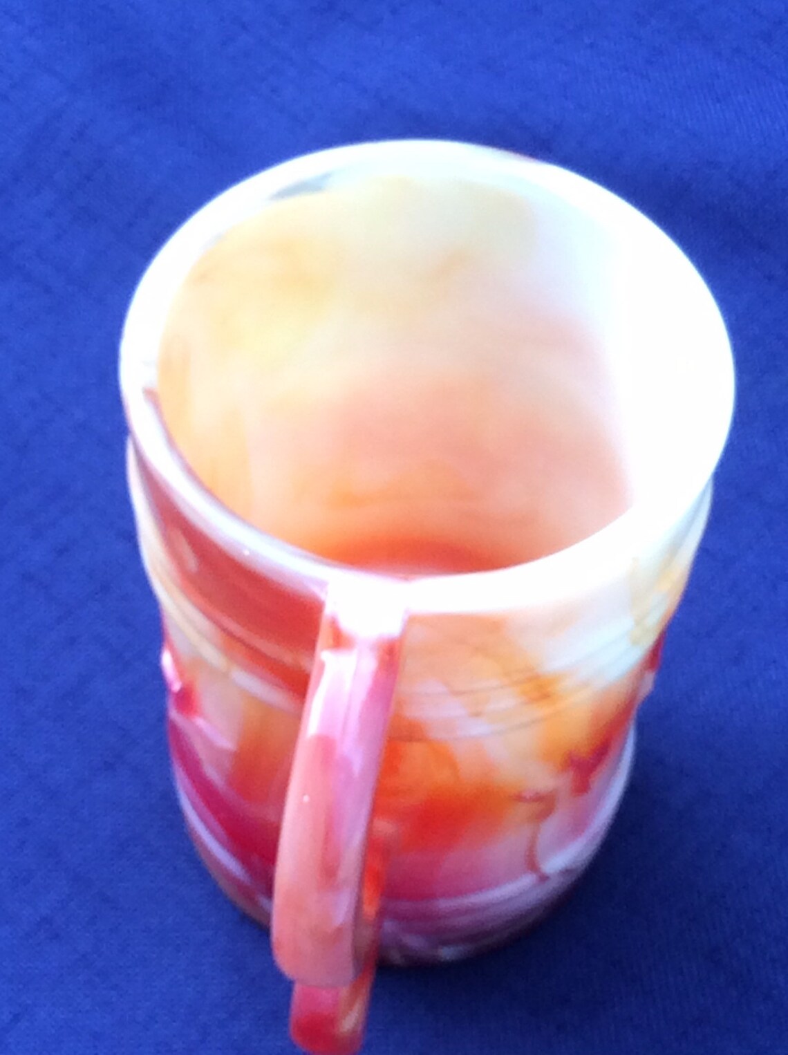 Imperial Red Slag Glass Eagle and Star Mug the Americana - Etsy