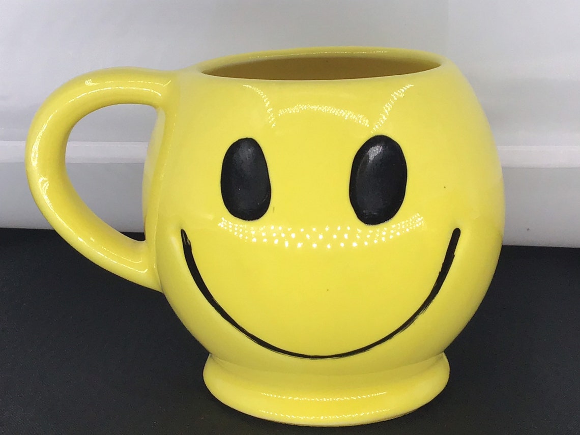 Vintage Mccoy Smiley Face Mugs | Choose From 2 | Painted Face or ...