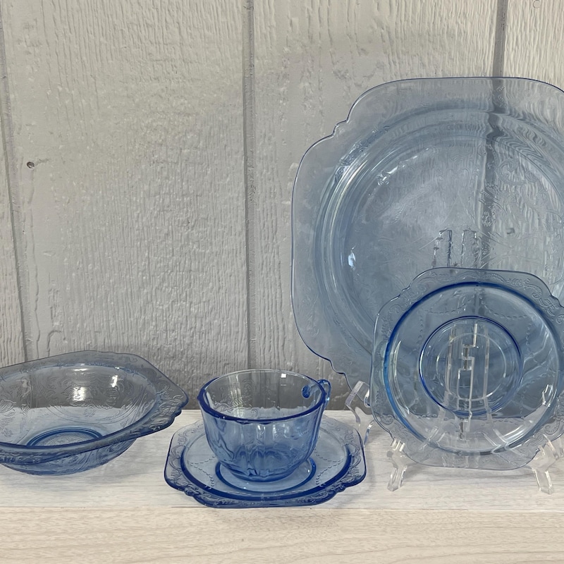 Federal Glass Madrid Plates - Etsy