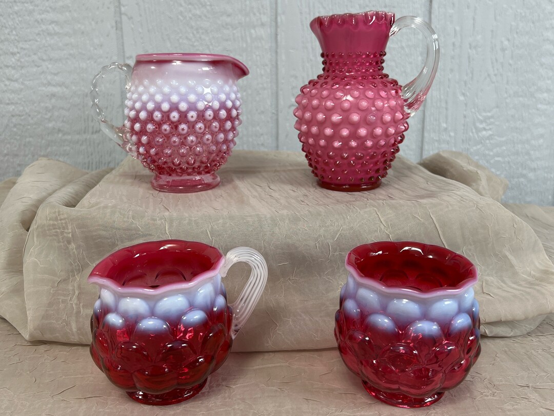 Vintage Fenton Cranberry Opalescent Glass | Choose From: Jacqueline ...