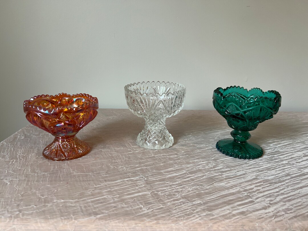 Nut/candy Dish W/sawtooth Rim & Base | Choose From: IG Marigold ...