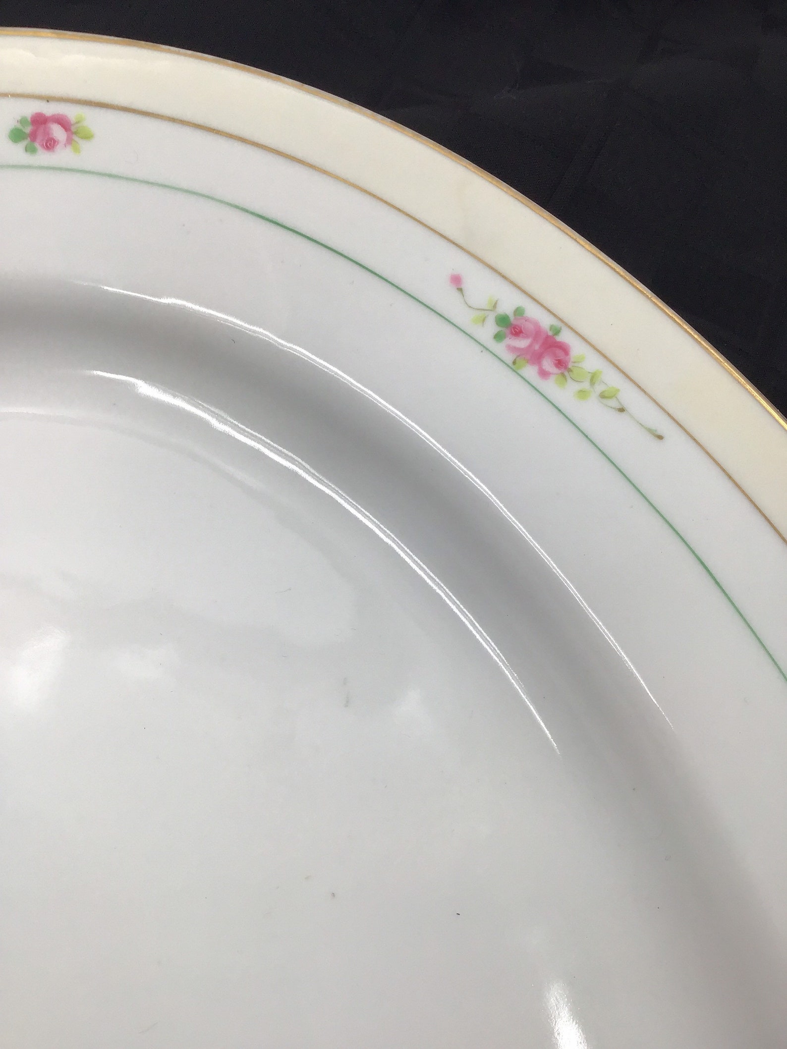 Rare Noritake Nippon China Pattern N2443 18" Pink Rose Bud Oval Platter ...
