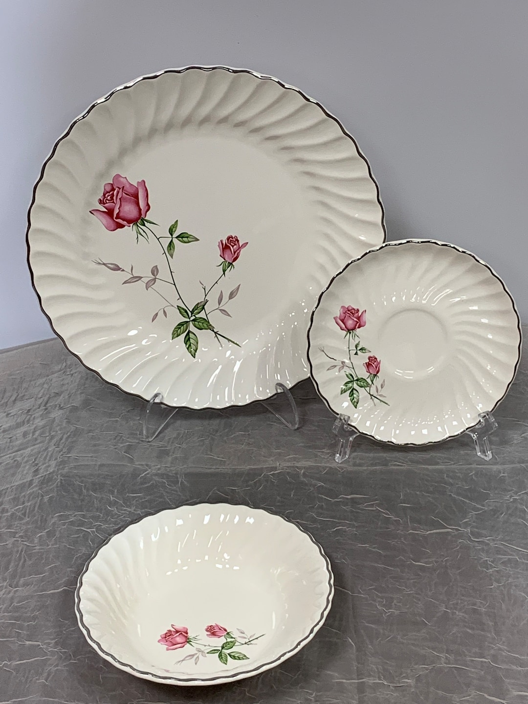 Scio Pottery Dorset(pink Roses) Pattern | Choose From: Dinner Plate ...