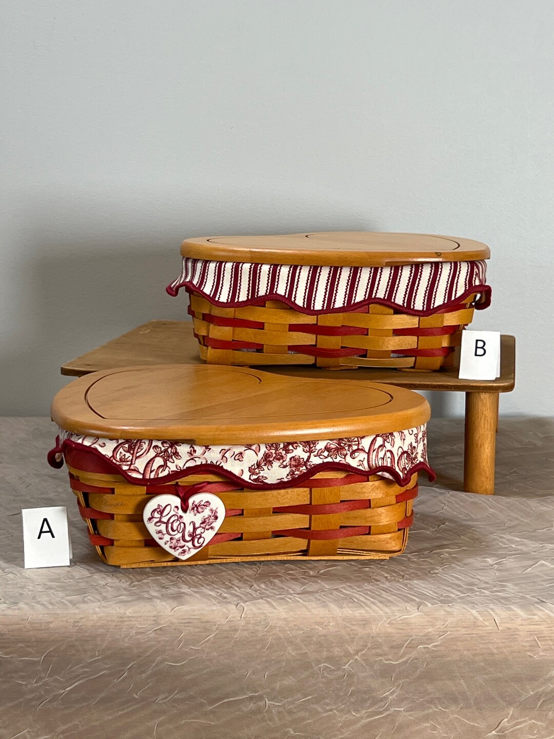 Longaberger Sweetheart Series Basket I Choose From: 1999 Love ...