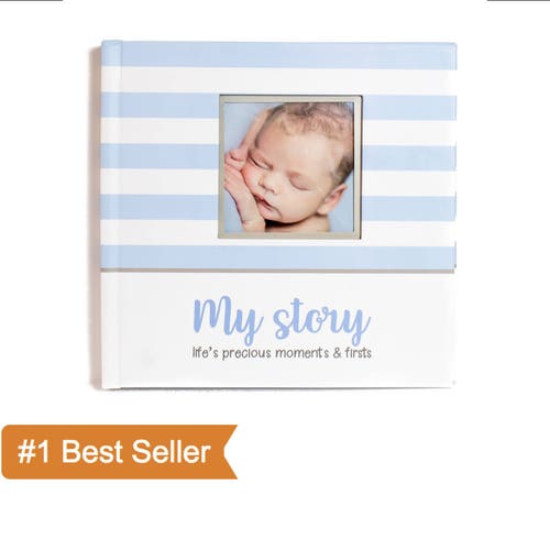 First Year Baby Memory Book as Modern Baby Shower Gift Baby - Etsy