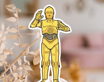 Star Wars Droid Sticker Vinyl Stickers Star Wars R2D2 Droid Sticker ...