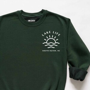 Customize Location, Lake House Custom Cottage Sweater, Nature Crewneck ...