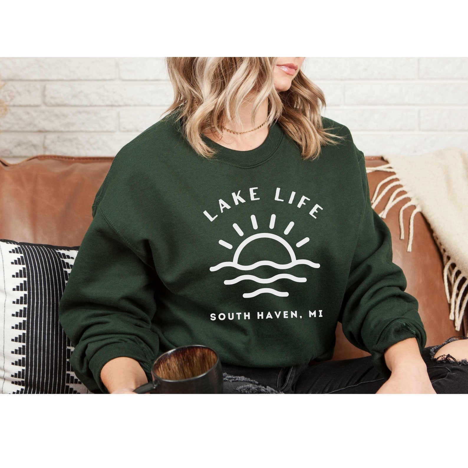 Customize Location Lake Custom Cottage Sweater Lake Lover - Etsy