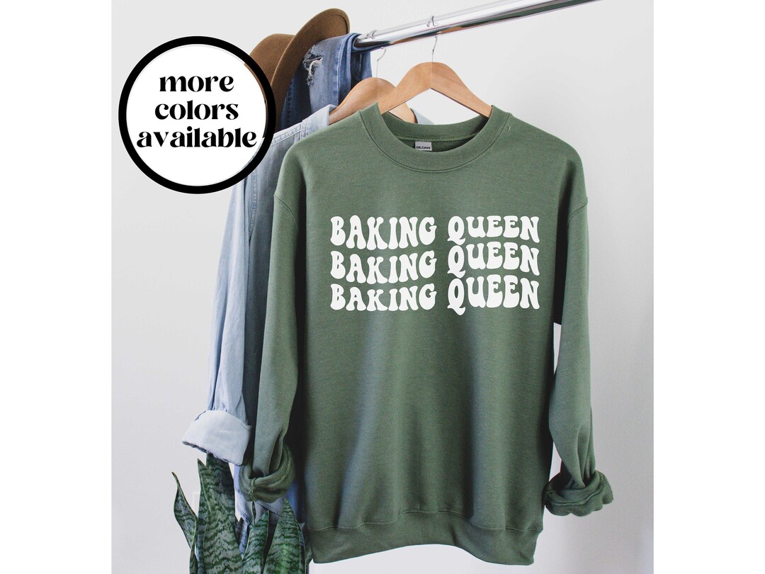 Baking Queen, Baking Sweater, Baking Gifts, Funny Baker Sweater, Baking ...