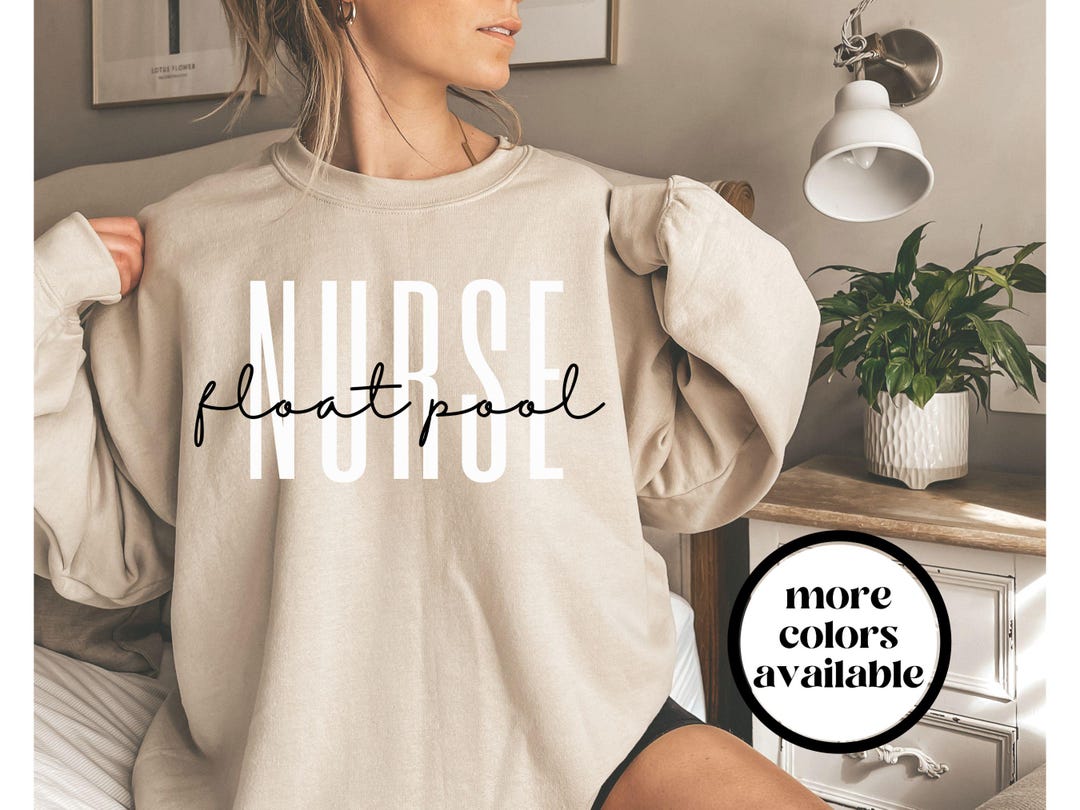 Float Pool Nurse Sweatshirt, Float Nurse Crewneck Sweater, Float Nurse ...