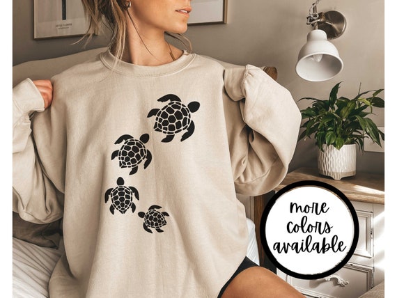 Turtle Sweatshirt Turtle Sweater Turtle Shirt Turtle - Etsy