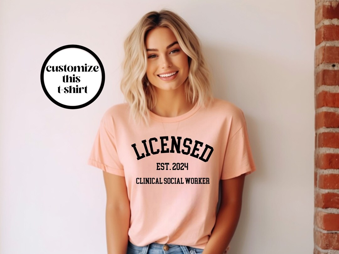Customizable Licensed Clinical Social Worker Shirt, LCSW T-shirt, LCSW ...