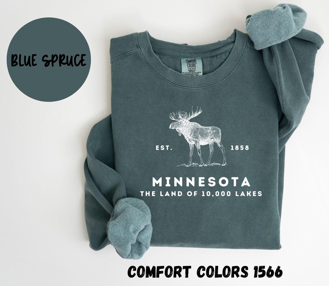 Minnesota Sweatshirt, Comfort Colors®, Minnesota Crewneck Sweater ...