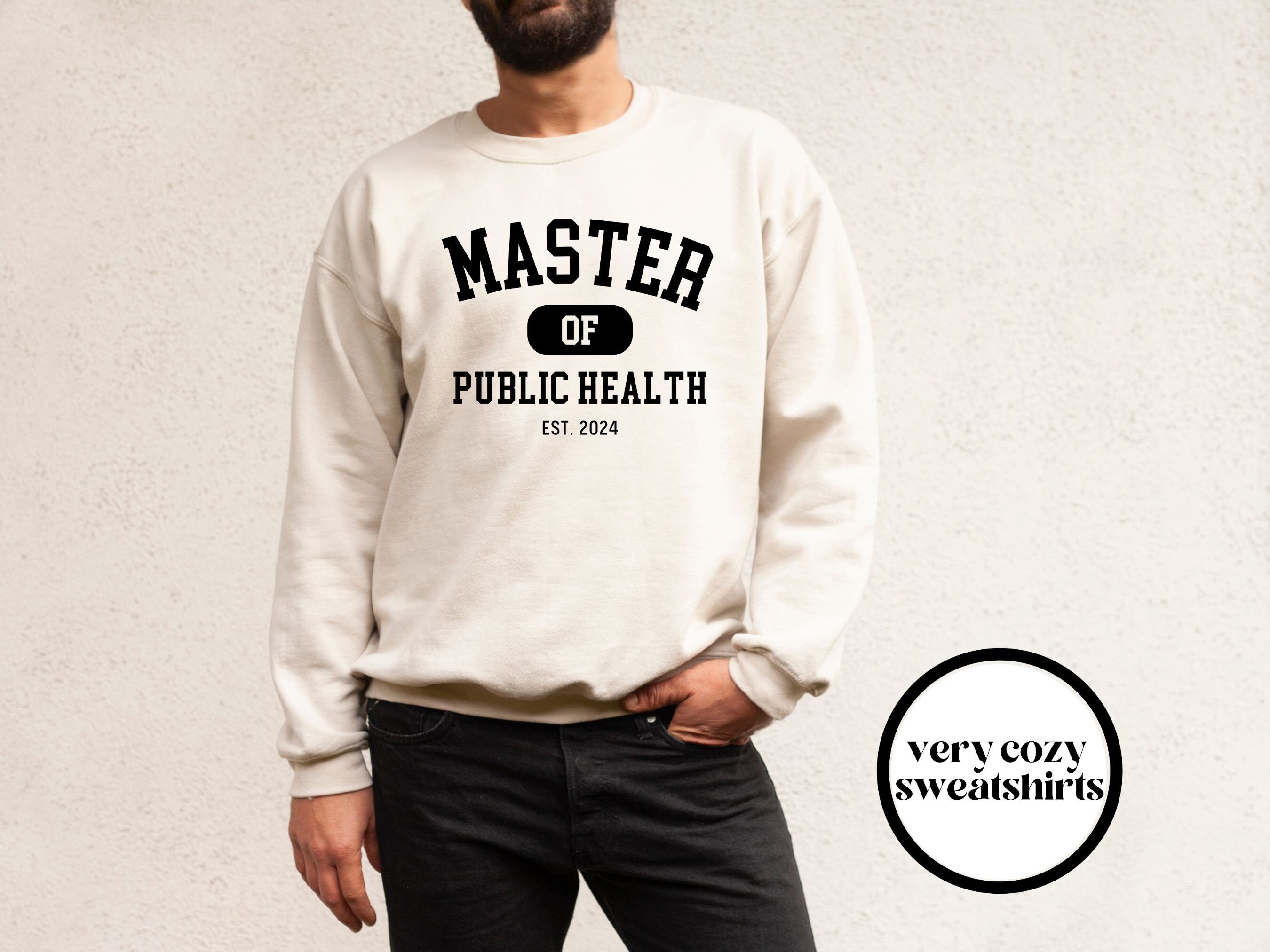 Custom Master of Public Health Sweatshirt, Personalized MPH Graduate ...