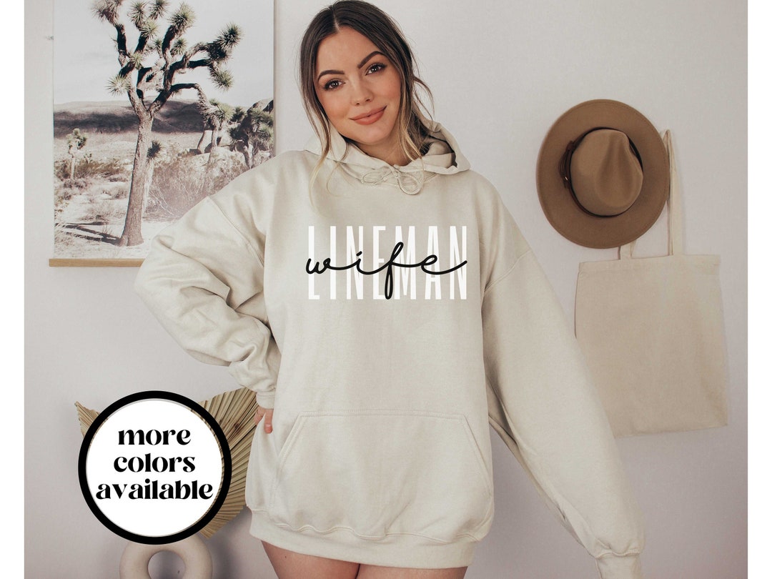 Lineman Wife Hoodie, Linewife Hoodie, Lineman Wife Sweatshirt, Lineman ...