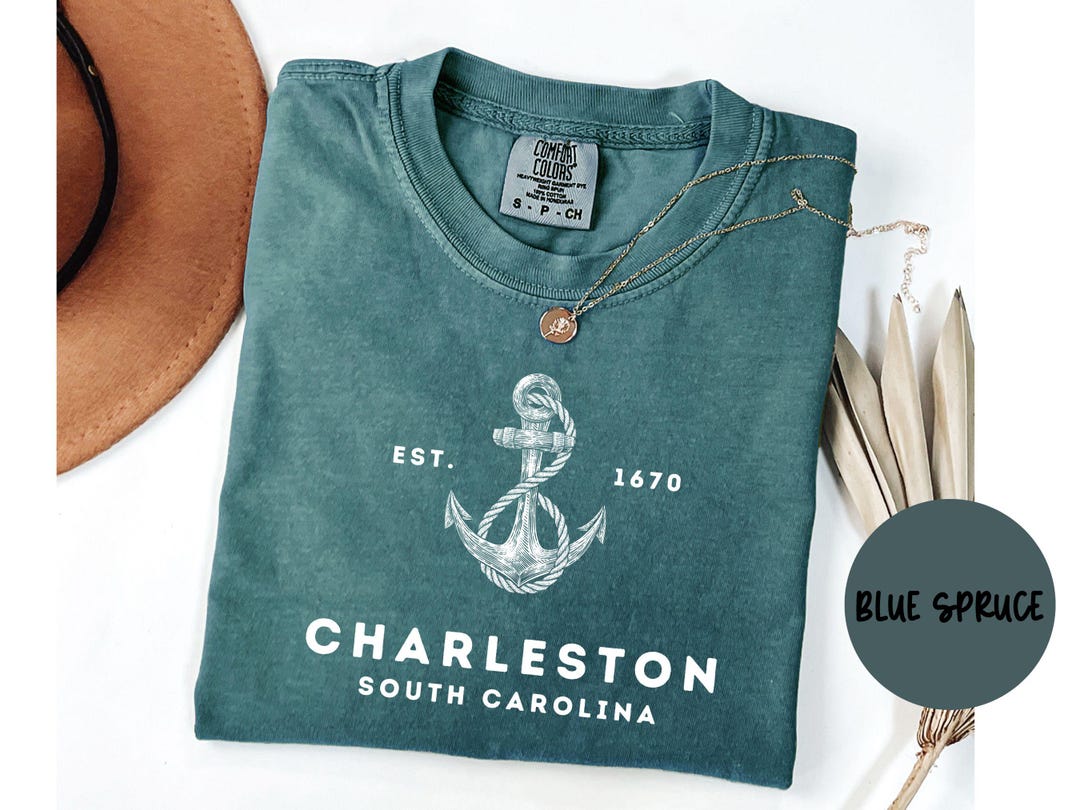 Charleston South Carolina Shirt, Comfort Colors®, Charleston SC T-shirt ...