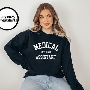 Personalized Medical Assistant Sweatshirt, Custom Medical Assistant ...