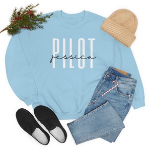 Customized Pilot Sweater, Custom Pilot Shirt, Pilot Crewneck, Pilot ...