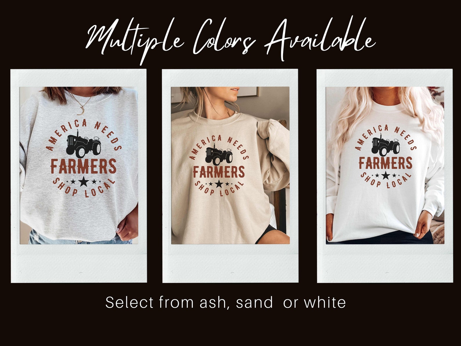 America Needs Farmers Sweatshirt, Farmers Girlfriend Gifts, Agriculture ...