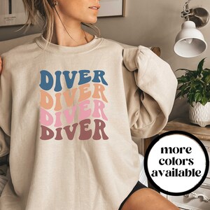 Springboard Diving Sweater, Springboard Diving Water Sports Shirt ...