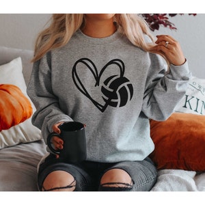 Volleyball Vibes Sweatshirt, Volleyball Sweater, Mom Shirt, Mom Sweater ...