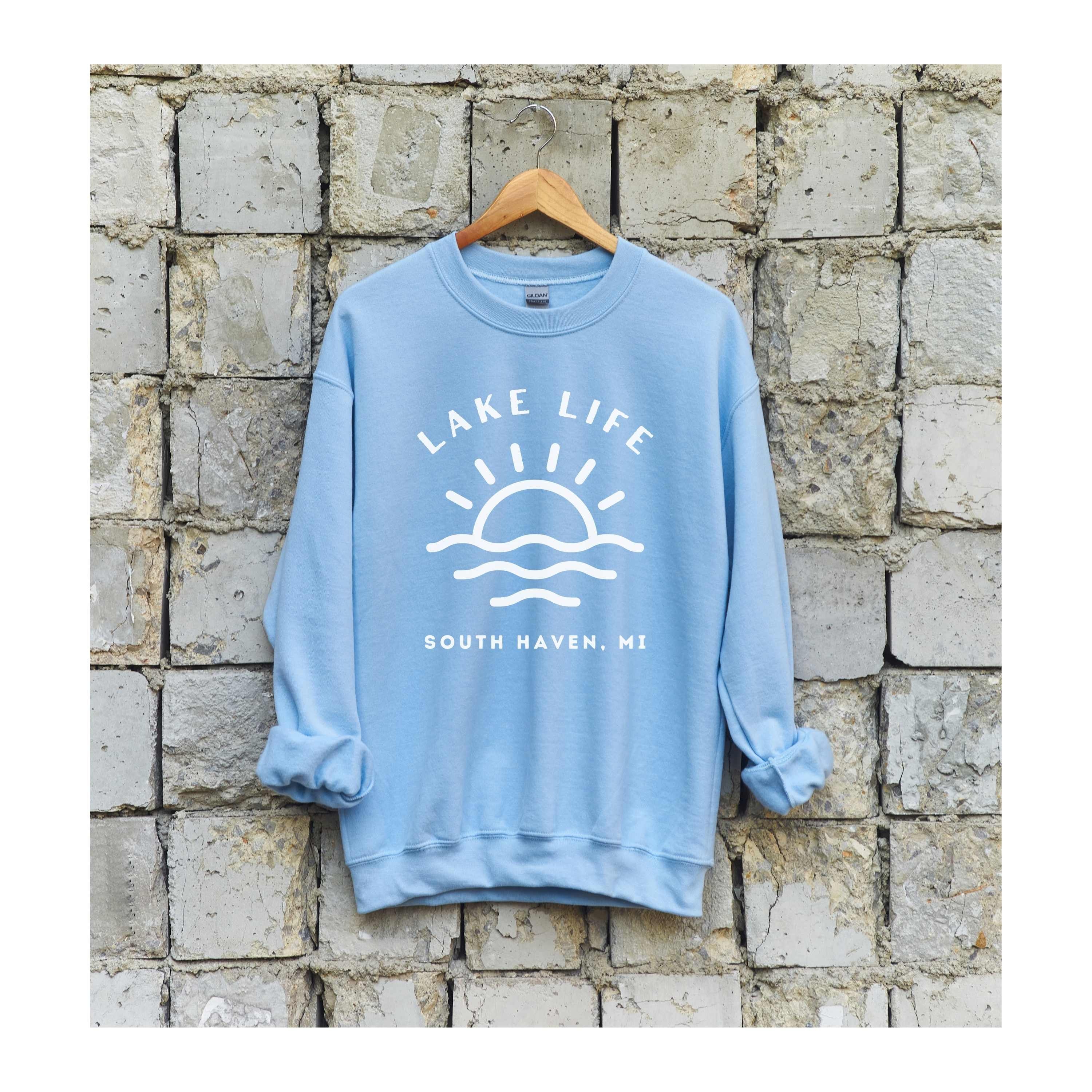 Customize Location Lake Custom Cottage Sweater Lake Lover | Etsy