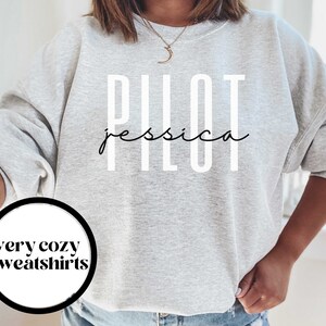 Customized Pilot Sweater, Custom Pilot Shirt, Pilot Crewneck, Pilot ...
