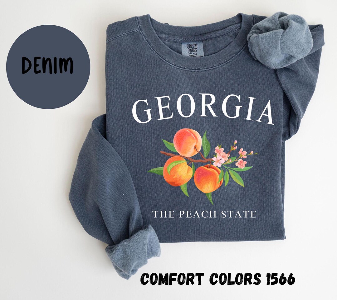 Georgia Sweatshirt, Comfort Colors®, Georgia Crewneck Sweater With ...