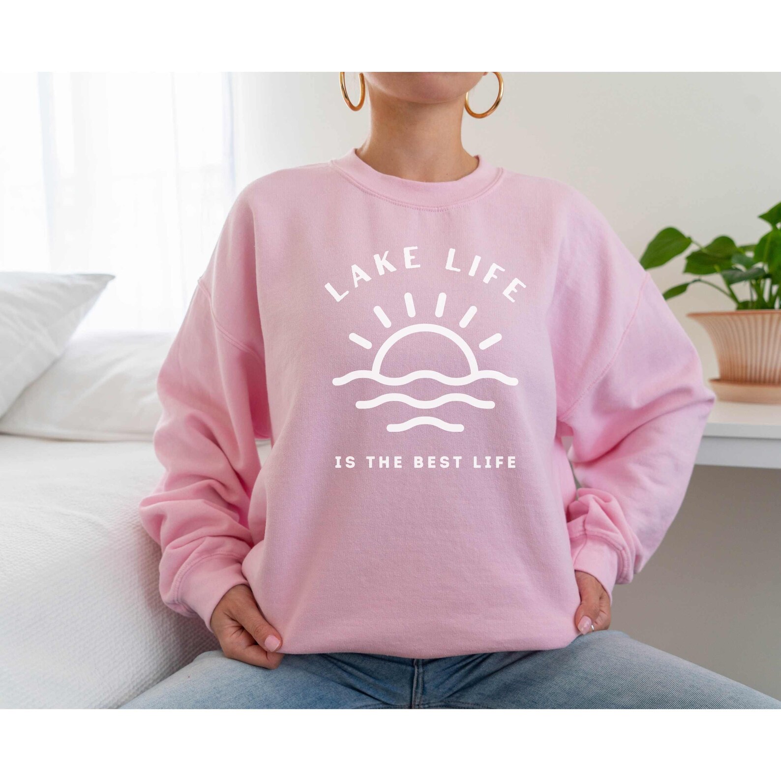 Customize Location Lake Custom Cottage Sweater Lake Lover - Etsy